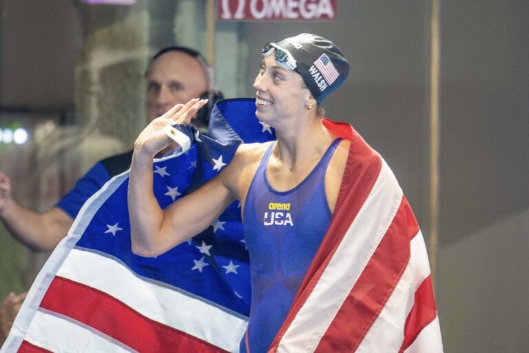 Swimming & Diving: Gretchen Walsh breaks Douglass' world record in 50m ...